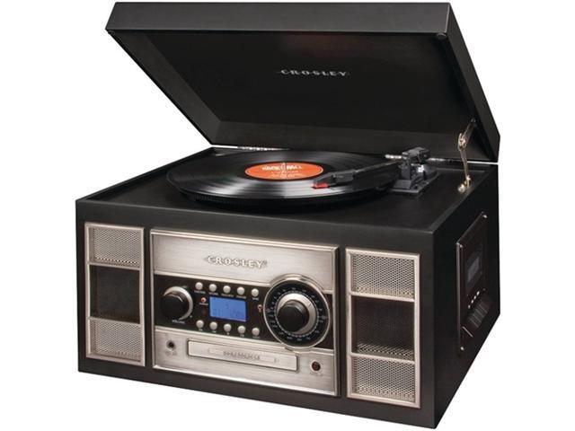 Crosley Radio CR2413A-BK Memory Master II CD Recorder/USB (Black ...