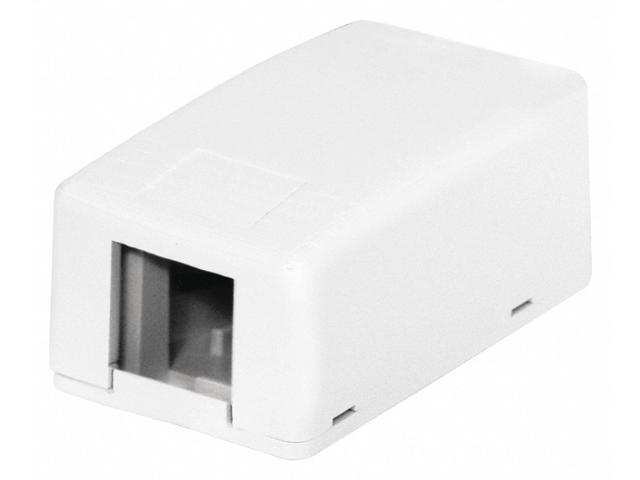 HUBBELL PREMISE WIRING HSB1W Surface Mount Box,1 Port,White - Newegg.com
