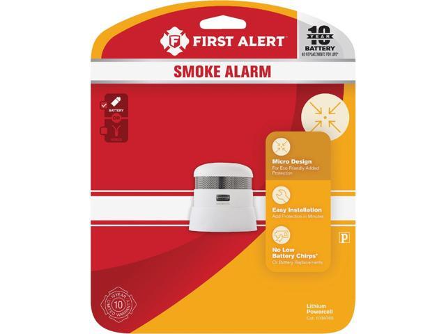 First Alert Atom 10-Year Sealed Battery Photoelectric Smoke Alarm ...