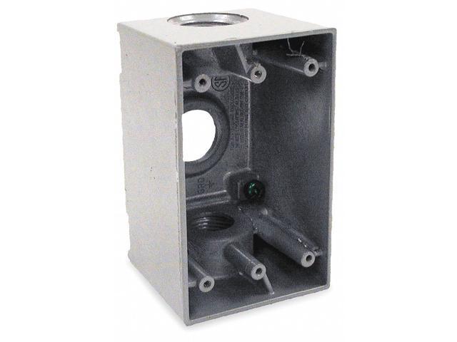 BELL OUTDOOR 5386-0 Weatherproof Electrical Box, 22.5 cu in, Single ...