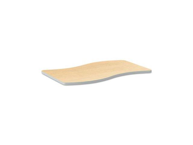HON SW3054ENDK Build Table - Natural Maple Ribbon Top - Newegg.com