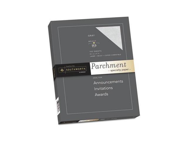 Parchment Specialty Paper, 24 Lbs., 8-1/2 X 11, Gray, 100/Box - Newegg.com