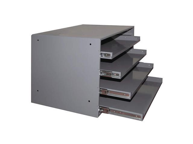 DURHAM MFG 310B-95 Sliding Drawer Cabinet Frame, 4 Drawers, 20-1/4 in W ...