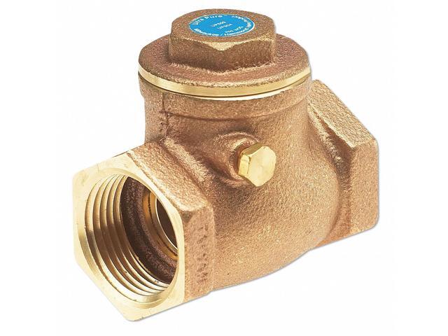 MILWAUKEE VALVE UP509 1/2 1/2" Threaded Low Lead Bronze Spring Check ...