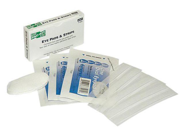 FIRST AID ONLY 7-002G Eye Pads, Includes 4 Eye Pads/8 Strips - Newegg.com