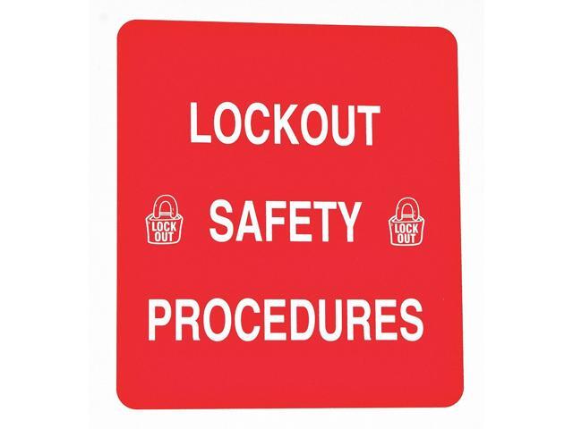 BRADY LOSB1 Lockout Procedure Binder Red - Newegg.com
