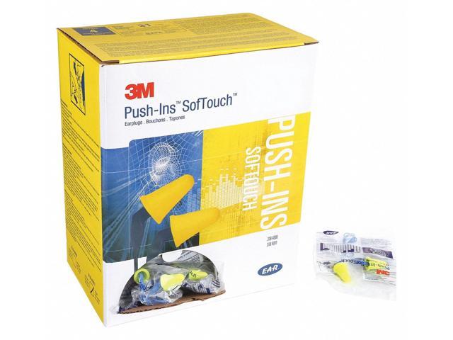 3M 318-4001 Disposable Corded Ear Plugs, Bell Shape, 31 dB, 200 Pairs ...