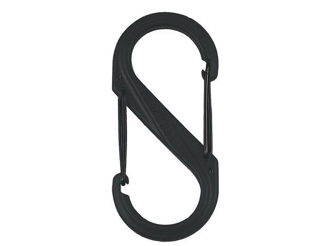 Carabiner Clip, 10-3/8 In., Plastic, Black - Newegg.com