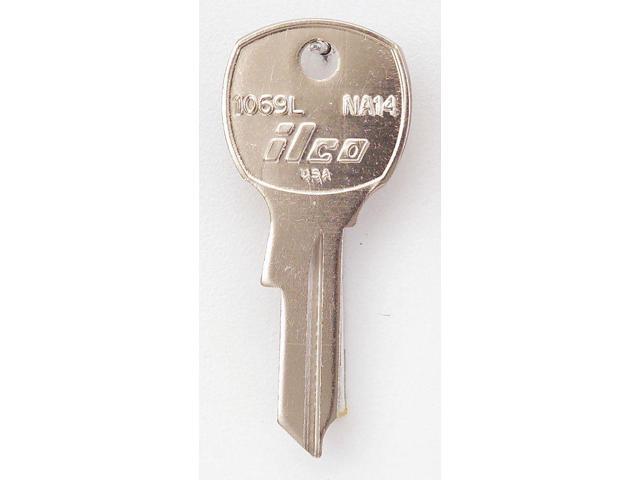 Key Blank, Brass, Type NA14, 4 Pin, PK 10 - Newegg.com