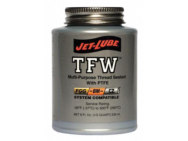 Jet-lube 8 oz. Pipe Thread Sealant with 2000 psi, White 8 oz. White ...