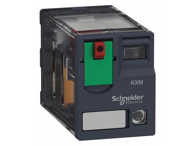 SCHNEIDER ELECTRIC RXM2AB2B7 Plug-In, General Purpose Relay, Square, 12 ...
