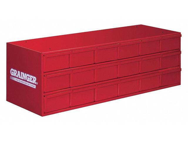 DURHAM MFG 005-17-S1157 Drawer Bin Cabinet with Steel, 33 3/4 in W x 11 ...