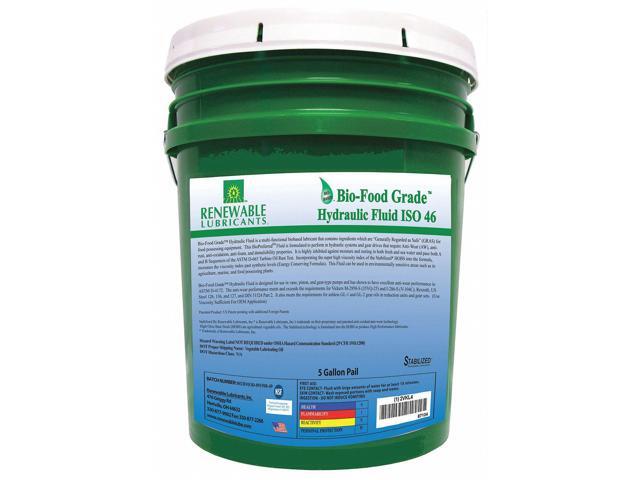 Renewable Lubricants Bio-Food Grade Hydraulic Fluid,5 Gal,46 87134 ...