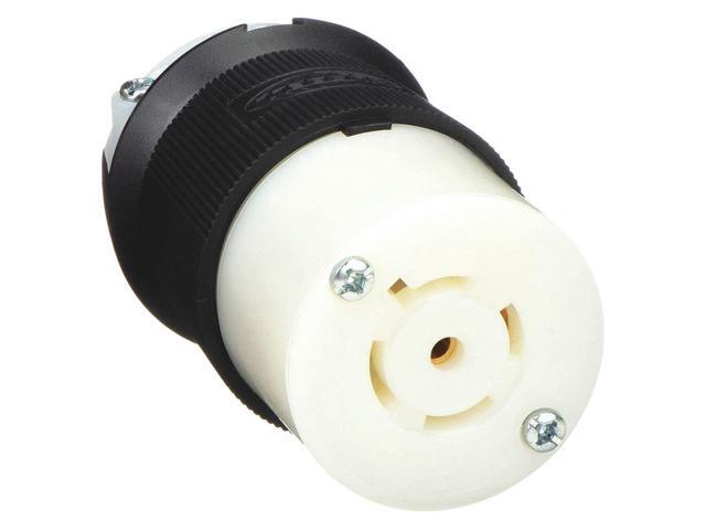 HUBBELL WIRING DEVICE-KELLEMS HBL2523 Locking Connector, L22-20R, 20 A ...