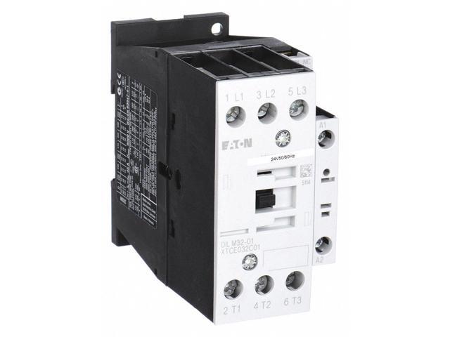 EATON XTCE032C01A IEC Magnetic Contactor, 1NC, 120V AC, 3 P, Non ...