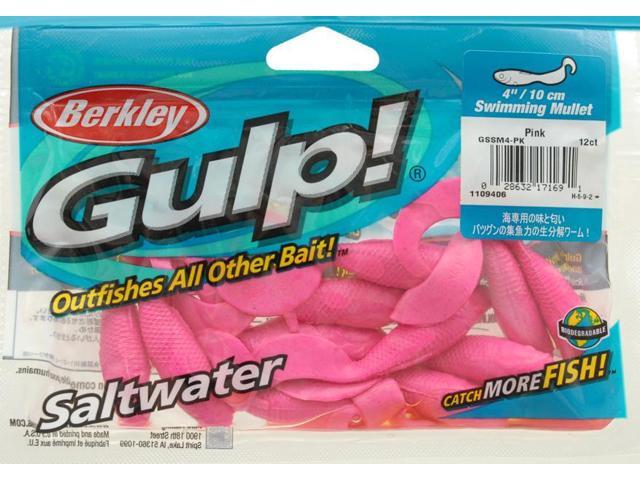 Berkley Gulp! 4" Saltwater Swimming Mullet Pink (PK) - Newegg.com