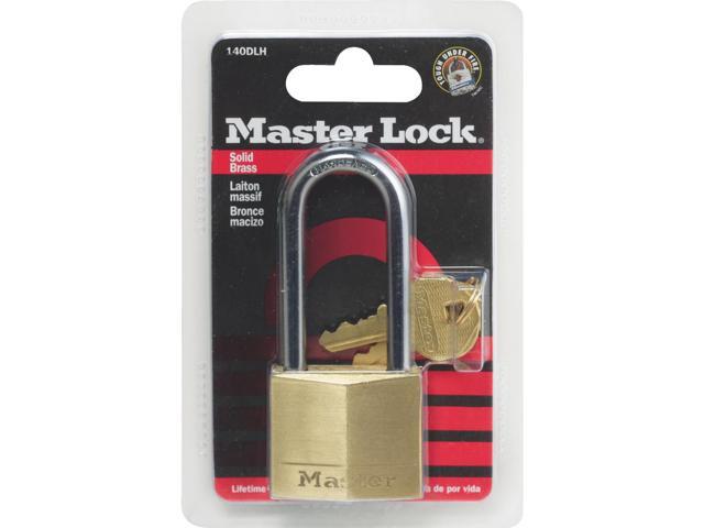 Master Lock 1-9/16 In. W. Solid Brass Keyed Different Padlock 140DLH - Newegg.com