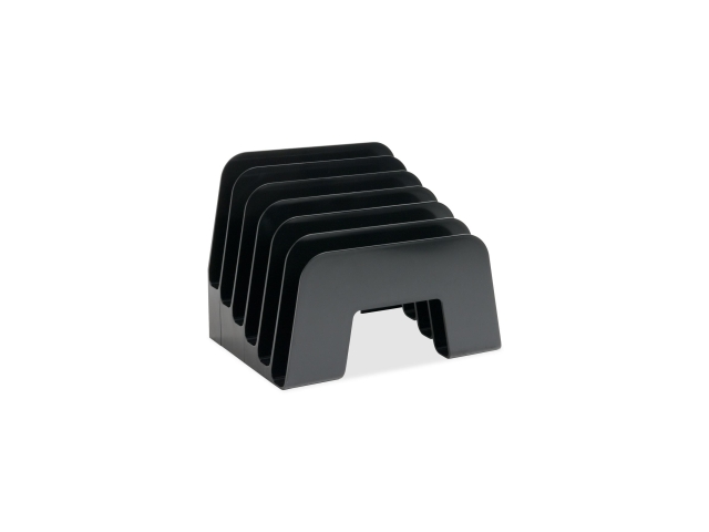Incline Desk Sorter,6 Compartment,8"x7-3/4"x6-1/2",Black - Newegg.com