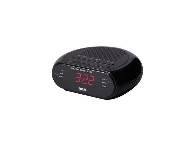 RCA RC205 Alarm Clock Radio with Red LED & Dual Wake - Newegg.com