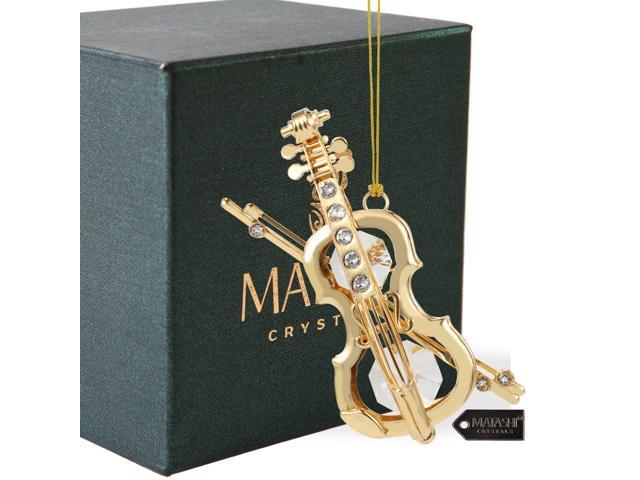 New Matashi CT0126 24K Gold Plated Highly Polished Violin Ornament Made ...