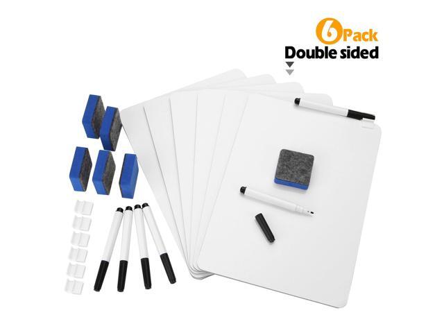 AGPtEK 6 Kits Whiteboard Pen Clips Dry Erase Writing Drawing Board for ...