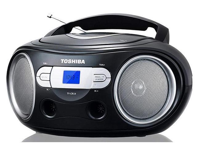 Toshiba Portable CD Boombox with AM/FM Stereo and Aux Input TY-CRS9 ...