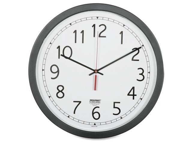 SKILCRAFT 16.5" Round Workstation Wall Clocks - Newegg.com