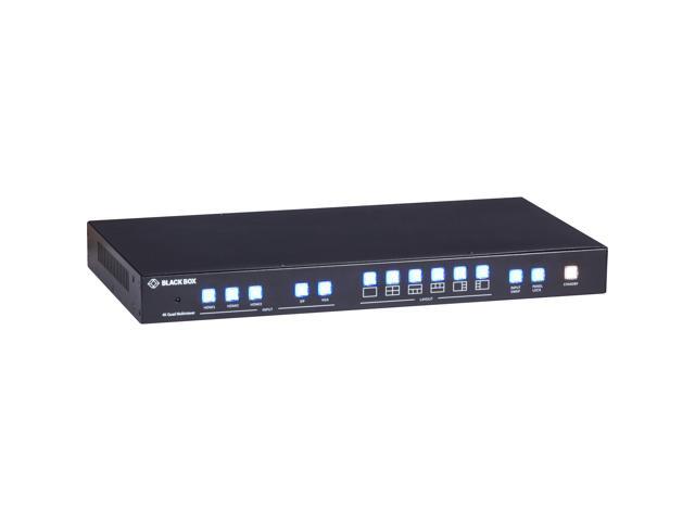 BLACK BOX NETWORK SERVICES - QUAD MULTIVIEWER 5X1 - 4K60, HDMI ...