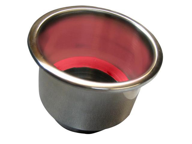 WHITECAP FLUSH MOUNT CUPHOLDER WITH RED LED LIGHT SS - Newegg.com