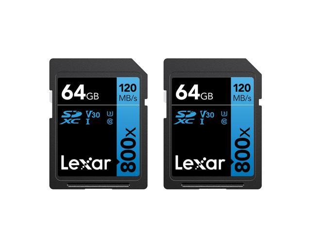 Lexar High-Performance SDXC Memory Card,800X 64GB, Class 10, UHS-I, U3 ...