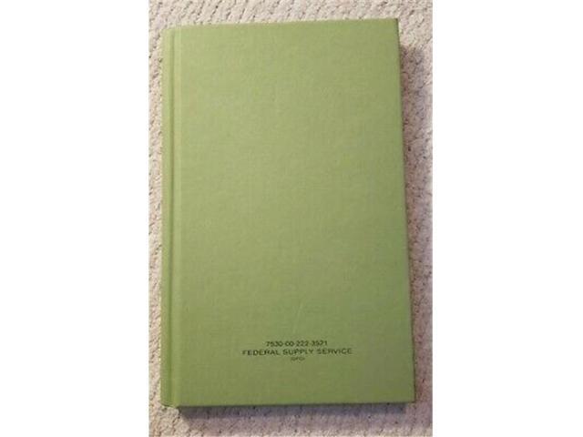 United Book Press 753002223525 2X Green Military Log Books, Record ...