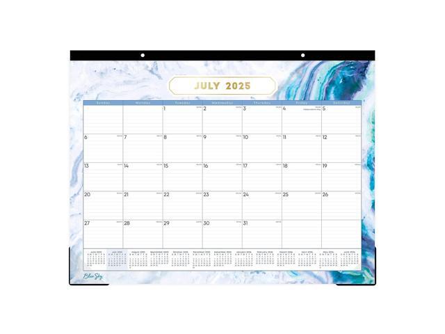 2025-2026 Blue Sky Monthly Desk Pad Planning Calendar, 22" x 17", Gemma ...