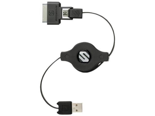 Scosche Retractable Charge & Sync Cable for iPod, iPhone, iPad and ...