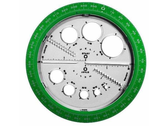 Helix Angle and Circle Protractor - Plastic - Assorted - Newegg.com