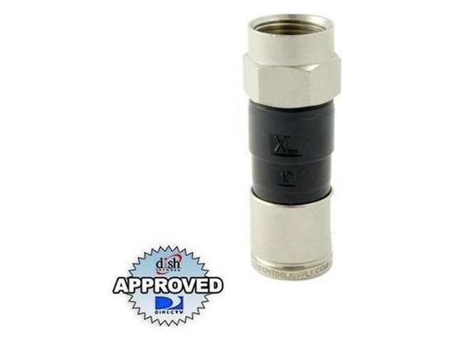 Steren Ppc-Ex6Xl F-Compression Rg6 Quad Connector, 50-Pack - Newegg.com