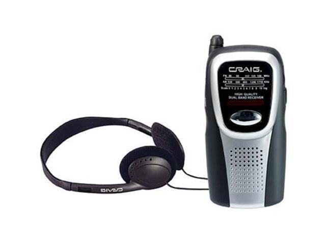 Craig Electronics Inc CS2500 AM-FM Pocket Radio With Speaker ...