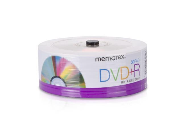 Memorex DVD Recordable Media - DVD+R - 16x - 4.70 GB - 30 Pack Spindle ...