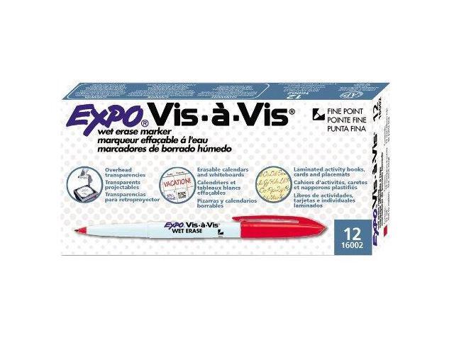 Expo Vis-à-Vis Wet Erase Overhead Transparency Marker Fine Marker Point ...