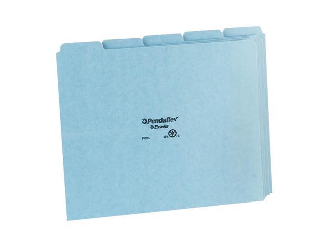 Esselte Pendaflex PN205 Top Tab File Guides Blank 1/5 Tab 25 Point ...