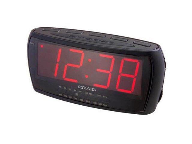 Craig CR45329B LED AM/FM Alarm Clock Radio - Newegg.com