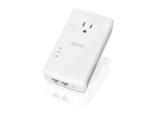 ZyXEL PLA5456 Av2000 Passthrough Single Powerline Homeplug Av2 Dual Gbe ...