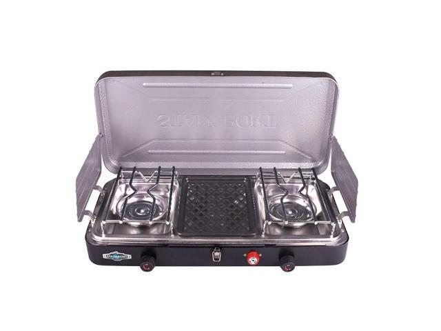 Stansport 212-600-50 Outfitter Series 3-Burner Propane Stove - Newegg.com