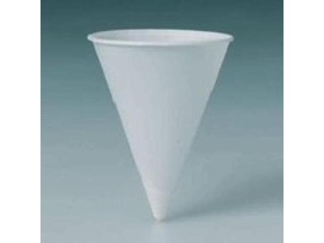 Cone Water Cups, Paper 4oz, Rolled Rim, White, 200/Pack - Newegg.com