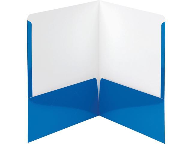 Smead High-Gloss Two-Pocket Folders - Letter - 8 1/2" x 11" Sheet Size ...
