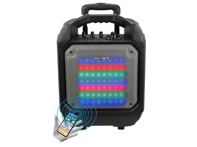 MAGNAVOX MHT833 Rolling Portable Speaker System with Guitar/Mic Input ...