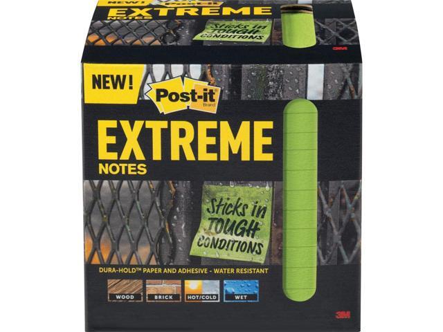 Post-it XTRM3312TRYG Extreme Notes, 3 in. x 3 in., Green, 12 Pads/Pack ...