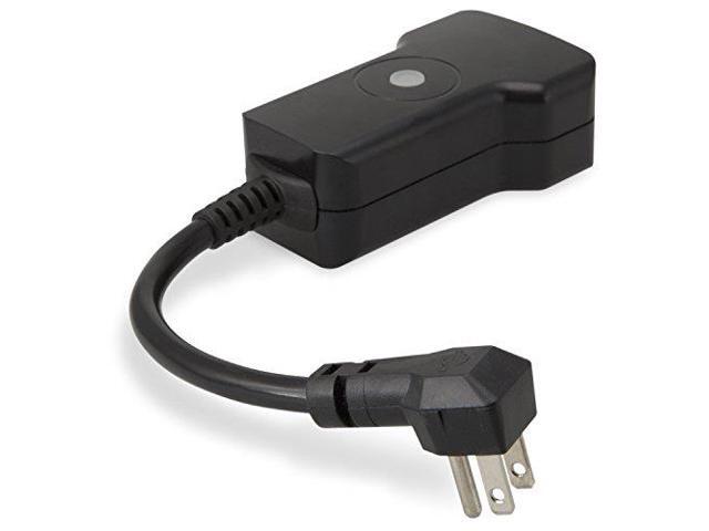 GPX Wireless Outdoor Smart Plug w/ 2 Sockets - Alexa, Google Assistant ...