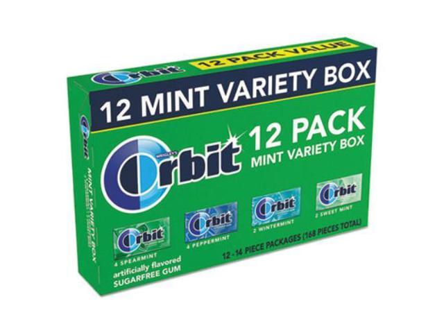 Orbit Sugar-Free Chewing Gum, Peppermint; Spearmint; Sweet Mint ...