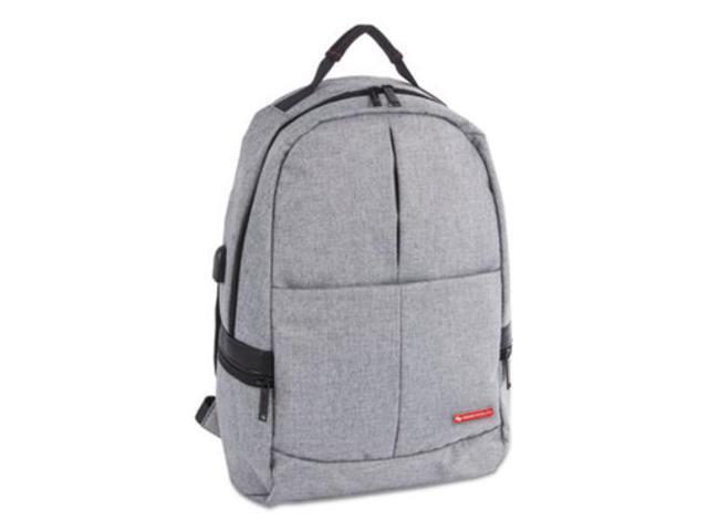 Swiss Mobility Gray Notebook Case Sterling Slim Business Backpack ...