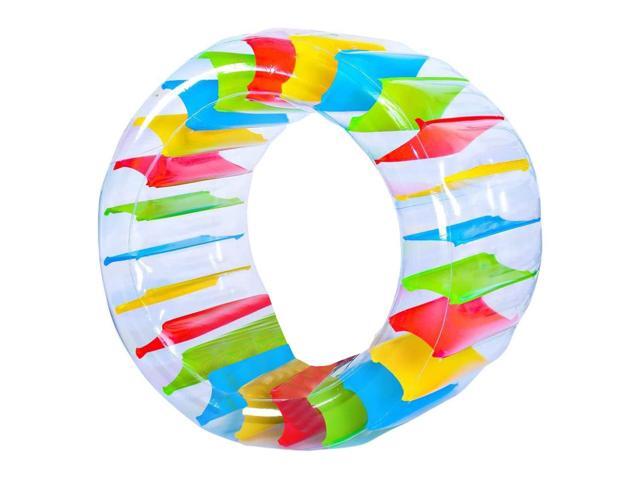 Inflatable Water Wheel Pool Float, 40" Colorful Roller Float for Kids ...